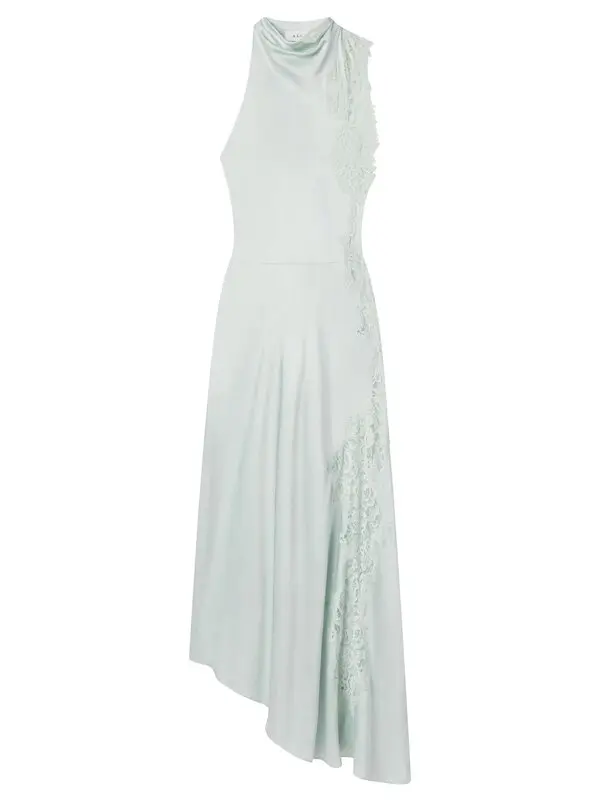 A.L.C. Josephine Lace Halterneck Maxi Dress - Catalina Blue