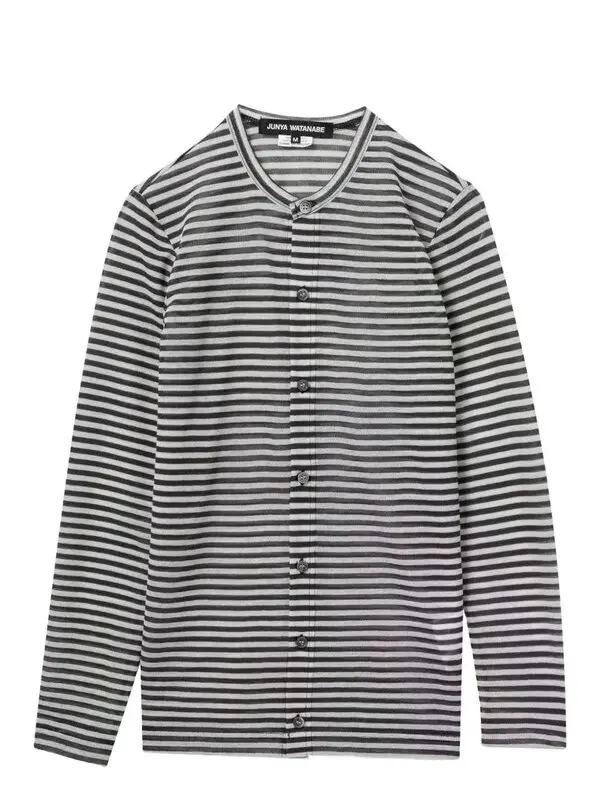 Junya Watanabe Striped Cardigan - Black