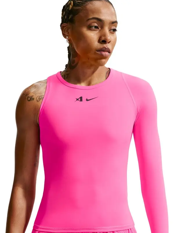 Nike A'ja Wilson Asymmetrical Reversible Dri-fit Basketball Top - Pink