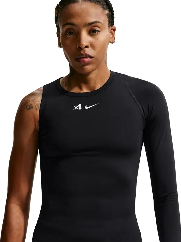 Nike A'ja Wilson Asymmetric Reversible Dri-fit Basketball Top - Black