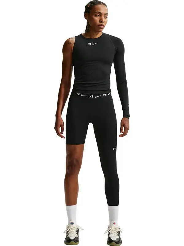 Nike A'ja Wilson A'symmetric Reversible Single-leg Basketball Leggings - Black