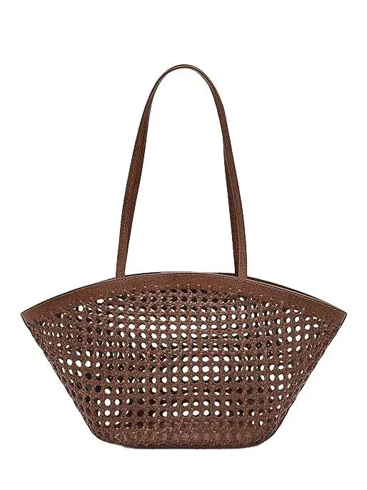 Madewell Sm Caning Market Tote - Brown