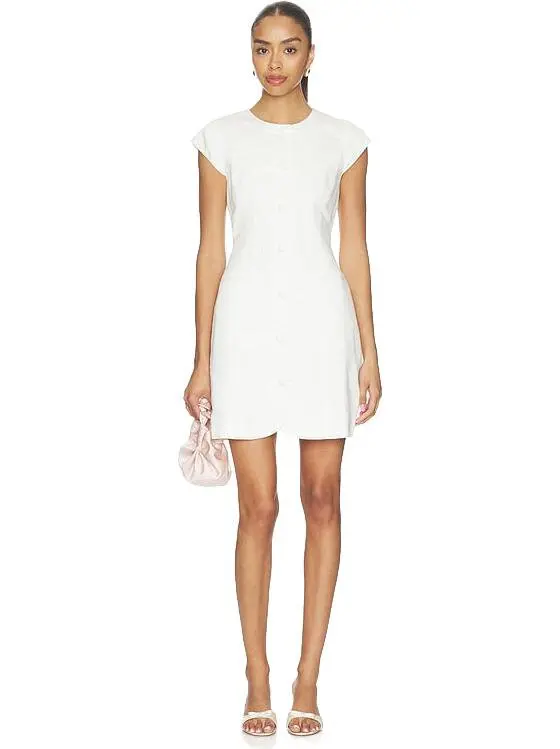 ALIGNE Jennie Linen Mix Dress - White
