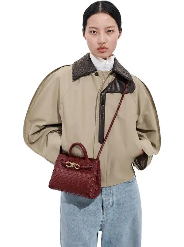 Bottega Veneta Mini Andiamo Top Handle Bag - Lava Red