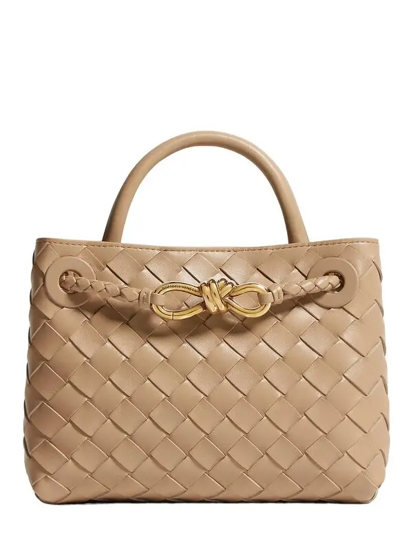 Bottega Veneta Mini Andiamo Top Handle Bag - Shore