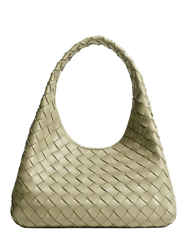 Bottega Veneta Small Campana - Travertine