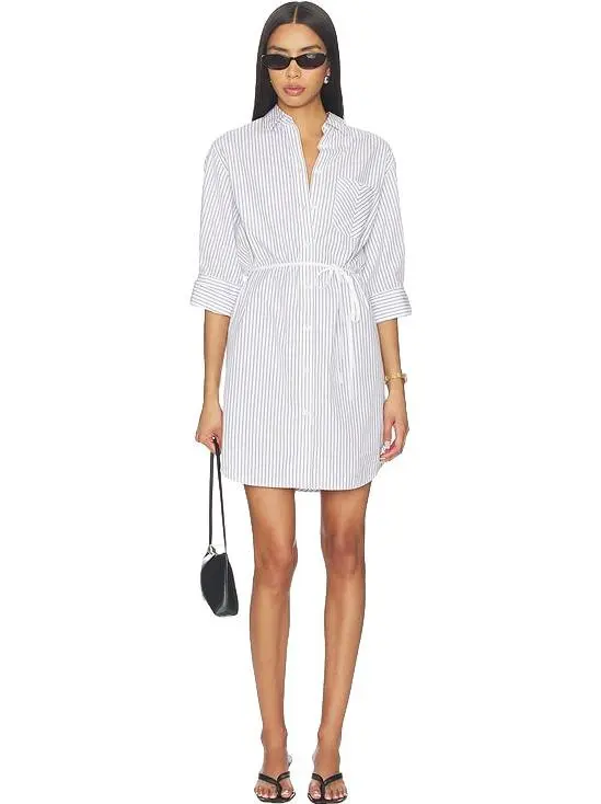 Rag & Bone Lucia Stripe Mini Dress - Navy Stripe