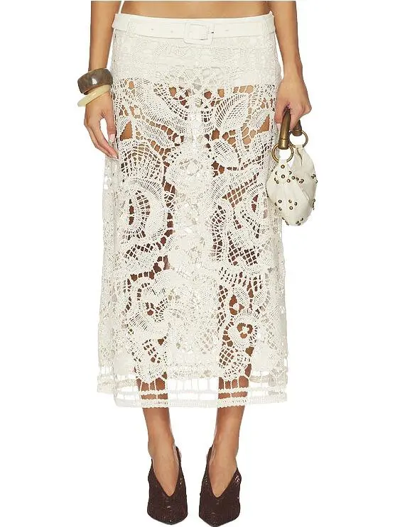 SIEDRES Wells Skirt - Ecru