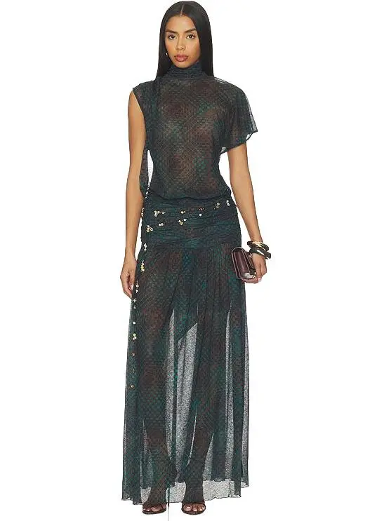 SIEDRES Dakota Halterneck Maxi Dress - Multi