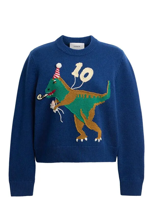 COACH Rexy 10th Birthday Crewneck Sweater - Blue