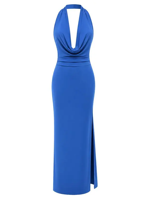 CHIARELLA Glam Midi Dress Electric - Blue
