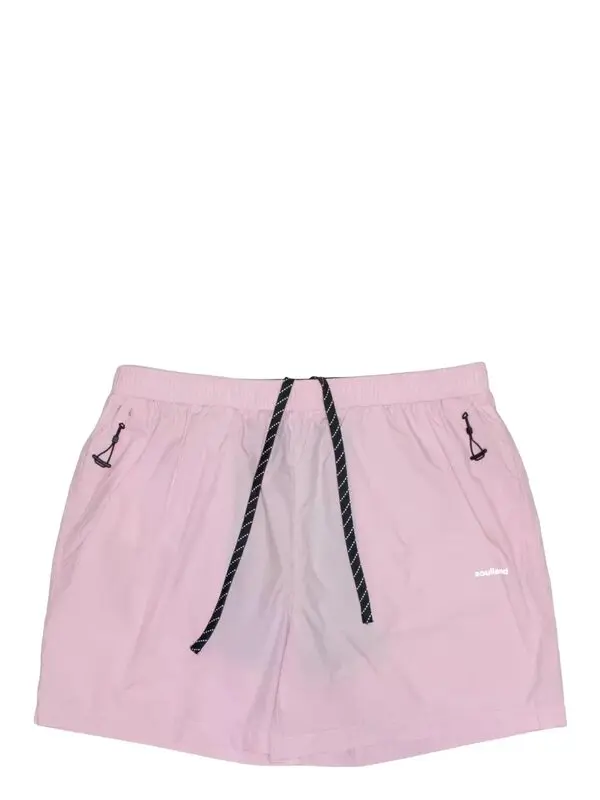 SOULLAND Logo-print Shorts - Pink