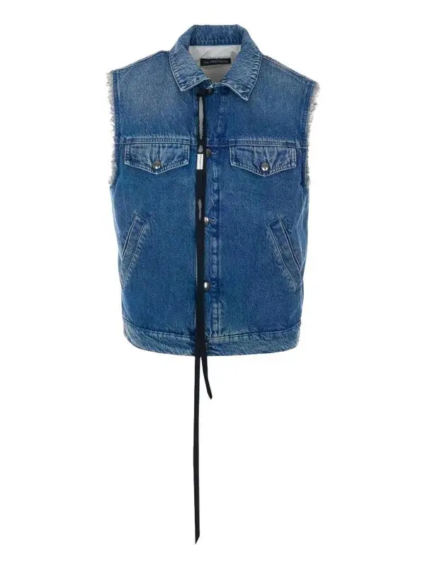 ANN DEMEULEMEESTER Sleeveless Gilet - Blue