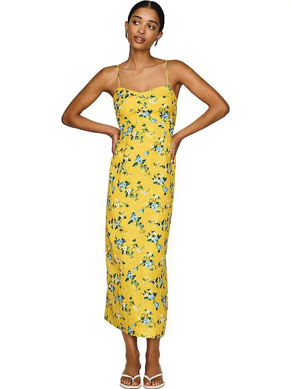 Hunter Bell Amal Linen Midi Dress - Middleton Meadow