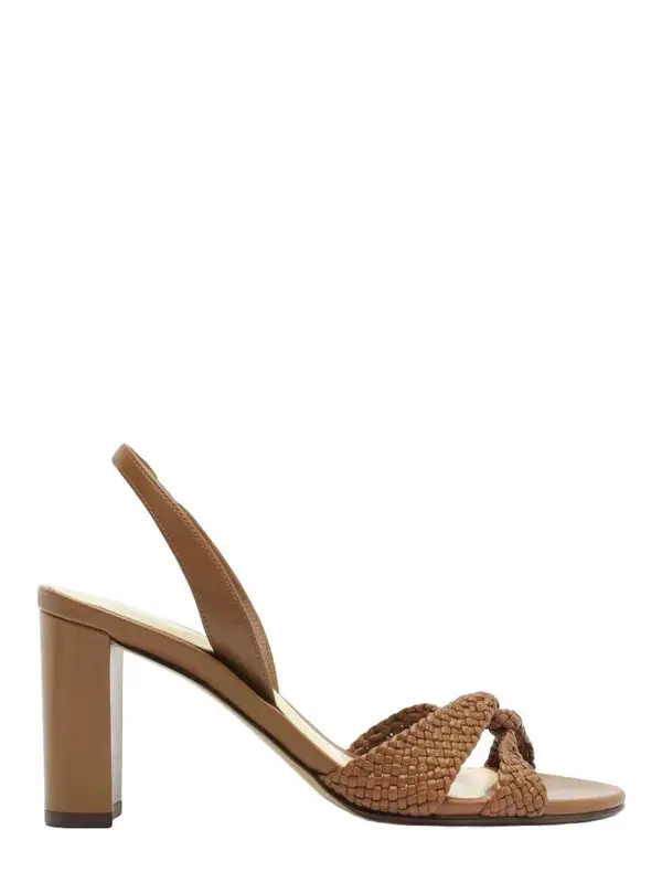 ALEXANDRE BIRMAN Sabrina Leather Sandals - Brown