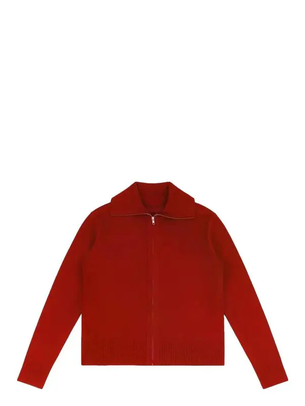 ENTIRE STUDIOS Long-sleeved Zip-up Cardigan - Red