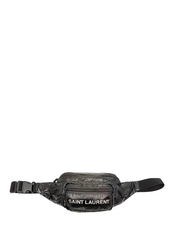 Saint Laurent Nylon Belt Bag - Black