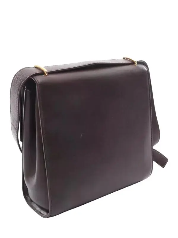 Bottega Veneta 2012-2026 Leather The Clip Shoulder Bag - Red