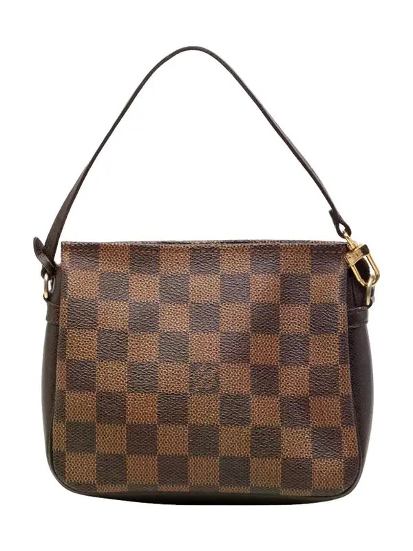 LOUIS VUITTON Damier Ebene Trousee Pochette Handbag - Brown