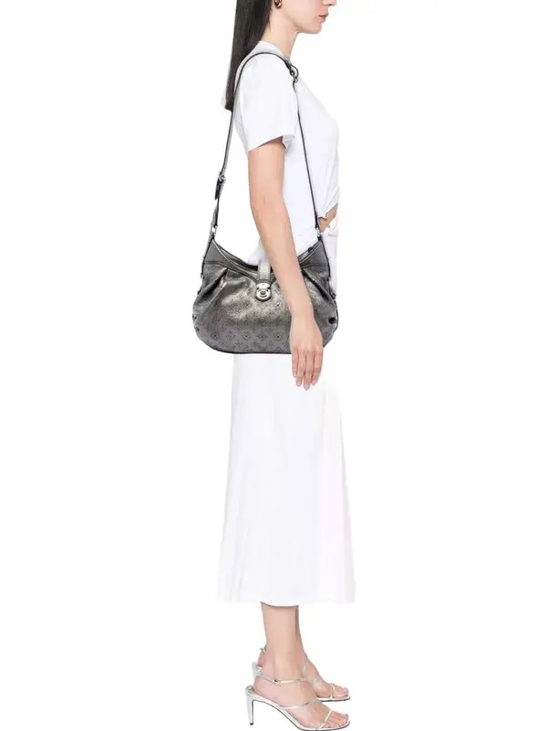 LOUIS VUITTON Monogram Mahina Xs Crossbody Bag - Silver