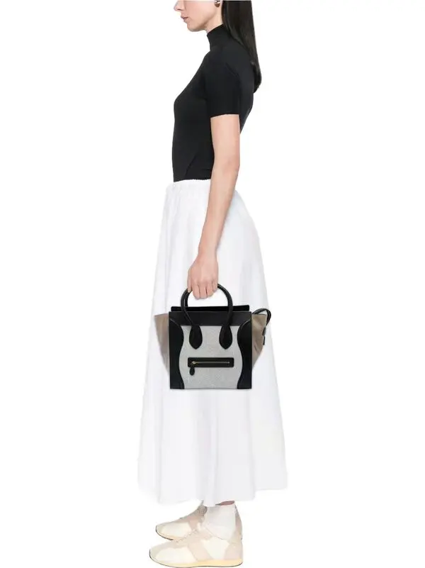 Celine Mini Tricolor Luggage Tote Bag - Grey