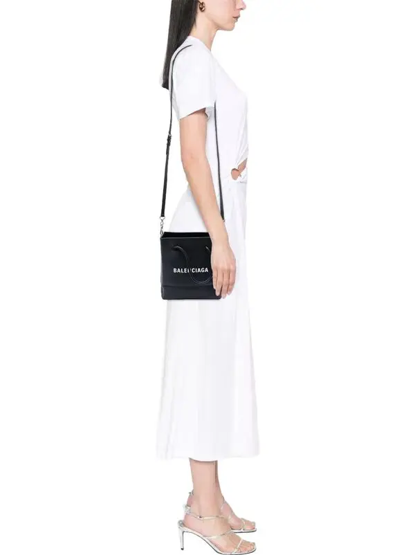 Balenciaga Leather Shopping Tote Satchel - Black