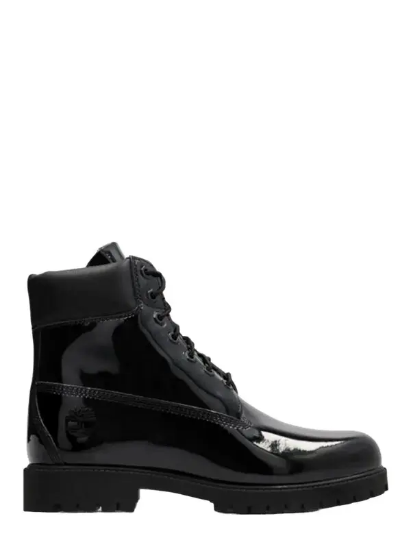 Timberland Premium Waterproof Patent Leather Boots - Black