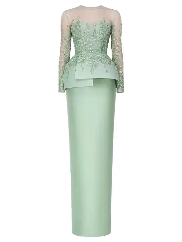 RAMI AL ALI Embellished Maxi Dress - Green