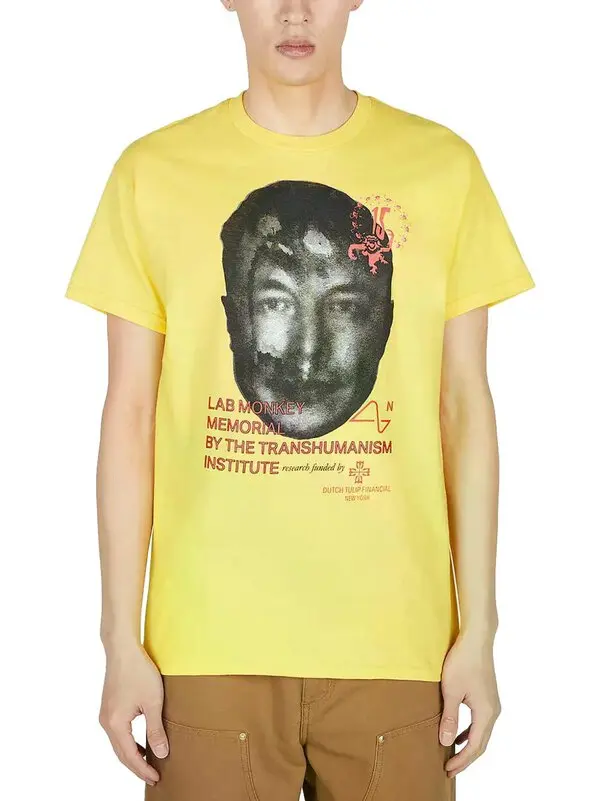 DTF.NYC 15 Monkeys Graphic-print T-shirt - Yellow