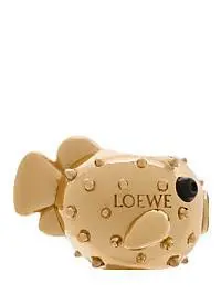 Loewe Puffer Fish Metal Charm - Gold