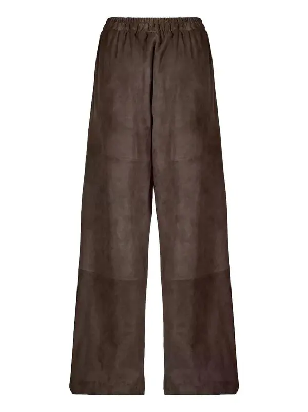 DESA 1972 Wide-leg Leather Trousers - Brown