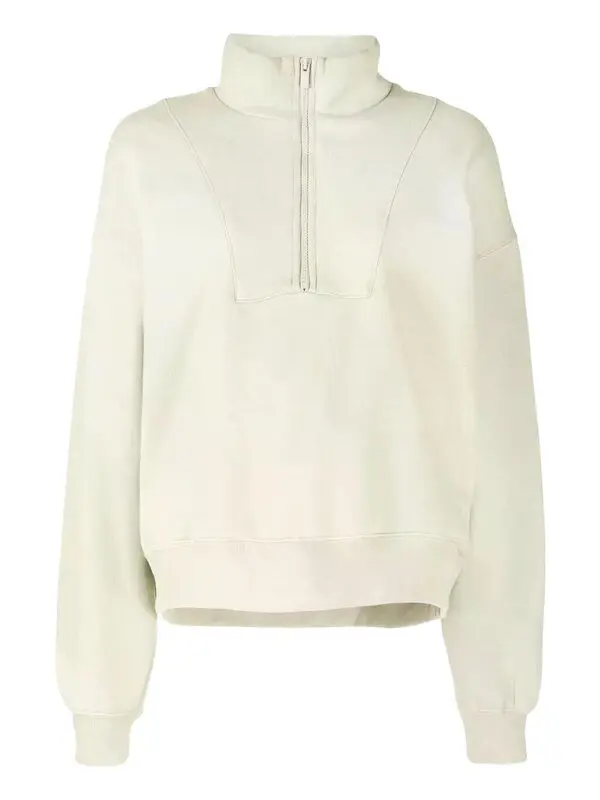 Fear Of God Zip-front Funnel Neck Jumper - Green