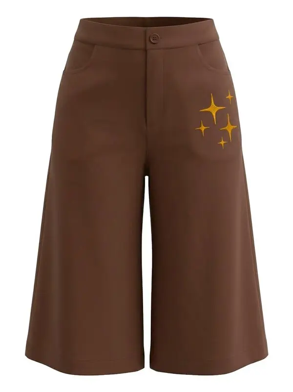KING NAKED Dreamer Capri Trousers - Brown