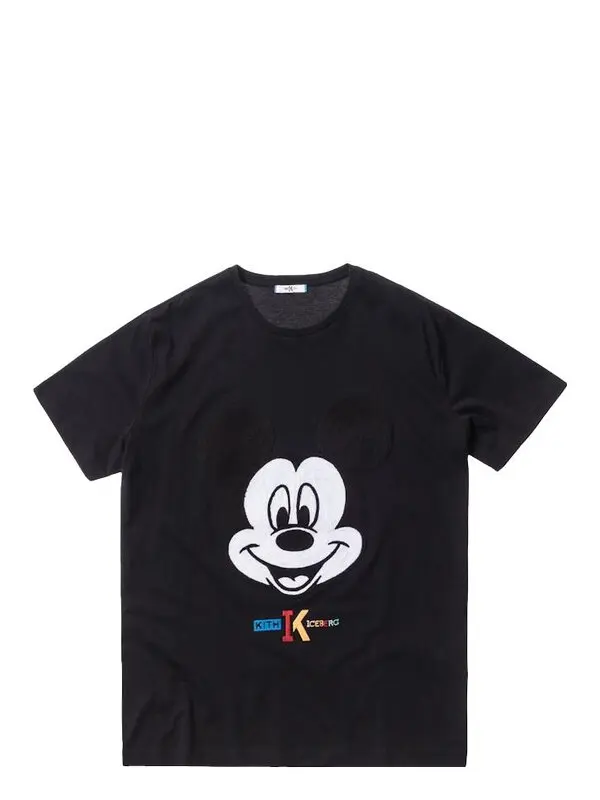 Kith X Iceberg Mickey Tee Shirt - Black