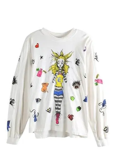 HELLSTAR Down The Paradise Path Longsleeve T-shirt - White