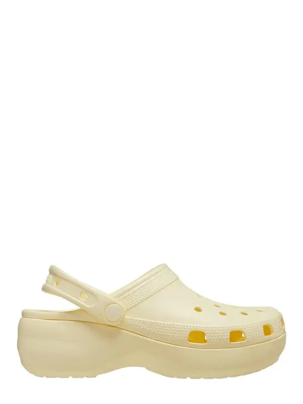 CROCS Classic Platform Clog - Buttercream