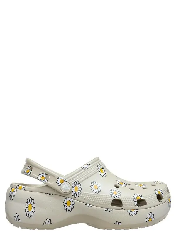 CROCS Classic Platform Floral Clog - Meteor