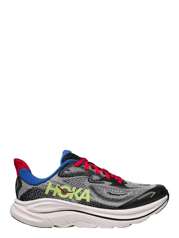 Hoka One One Clifton 10in Running Shoes - Foggy Grey/black