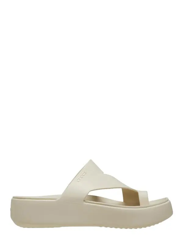 CROCS Getaway Platform Toe Loop Flip - Sandstone