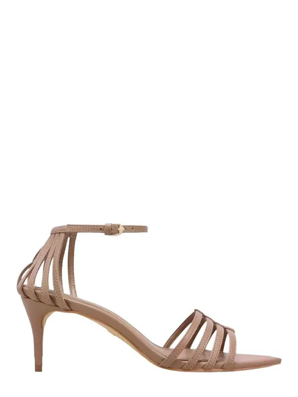 ANDREA CARRANO Strappy Stiletto Sandals - Neutrals