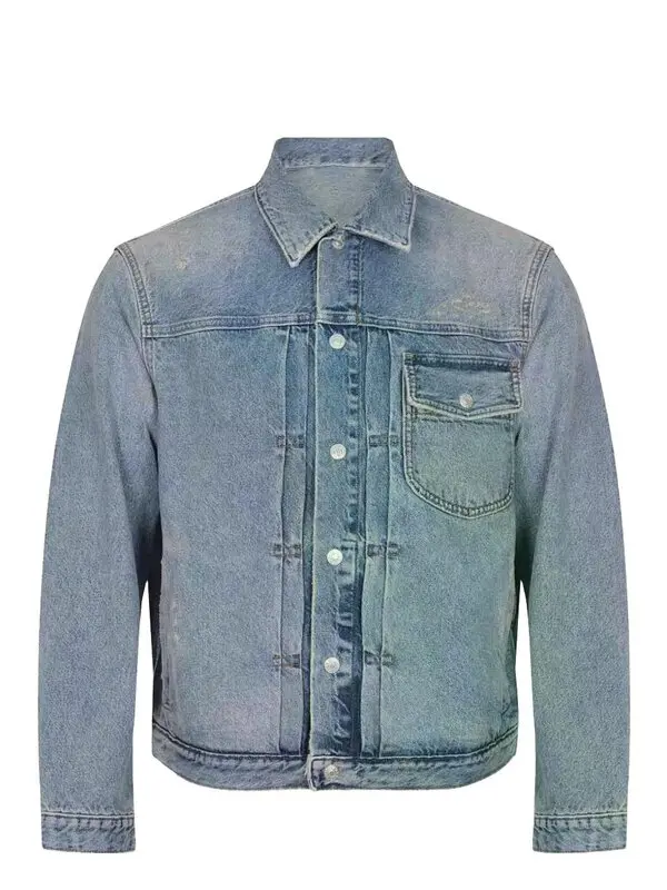 CYCLE Roby Distressed Denim Jacket - Blue