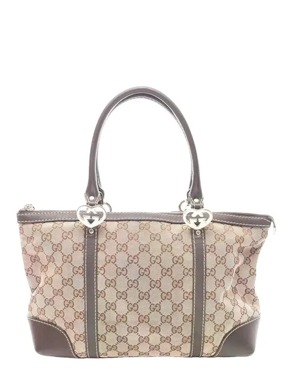 Gucci Gg Canvas Lovely Tote Bag - Brown