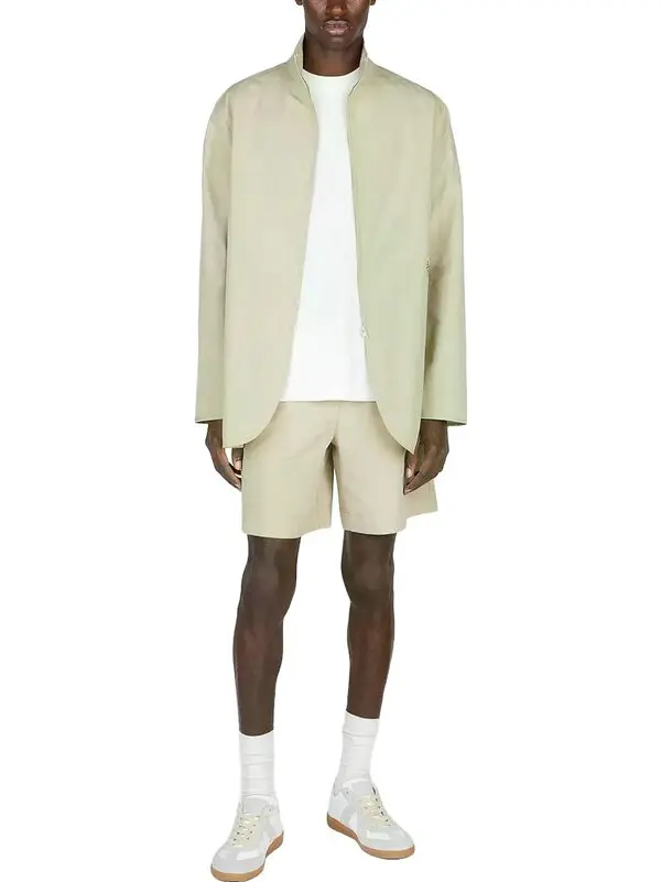 DIOMENE Detail Embroidery Shorts - Neutrals