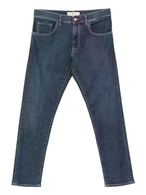 PT TORINO Breakbeat Contrast Stitch Jeans - Blue