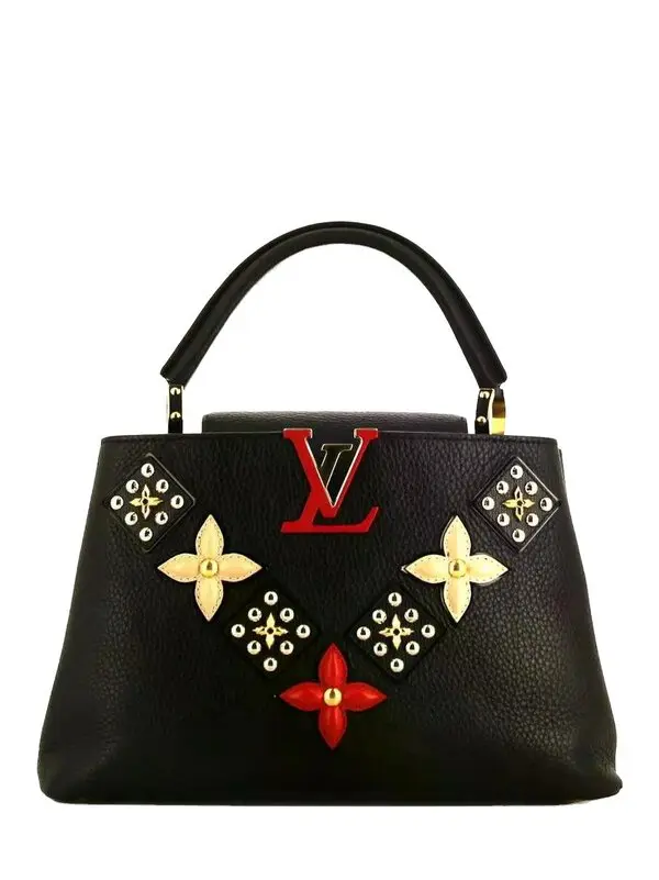 LOUIS VUITTON Capucines Pm Bag - Black