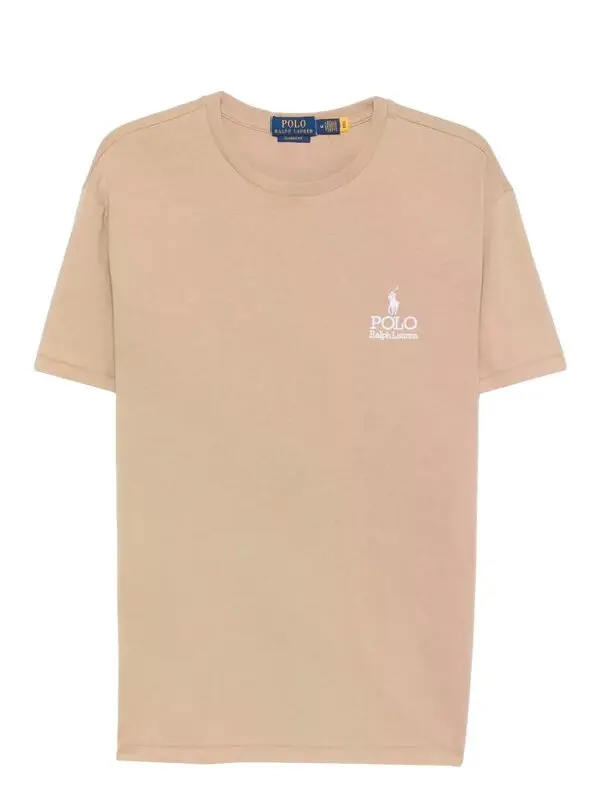 Polo Ralph Lauren Logo-embroidered T-shirt - Neutrals