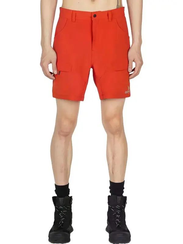 OSTRYA Logo Print Shorts - Orange