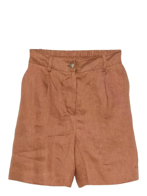 MC2 SAINT BARTH Maggy Elasticated-waistband Shorts - Brown