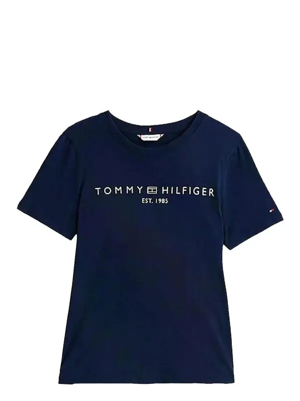 Tommy Hilfiger Logo Crew Neck T-shirt - Blue