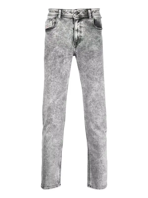 DIESEL® Marble-pattern Skinny Jeans - Grey